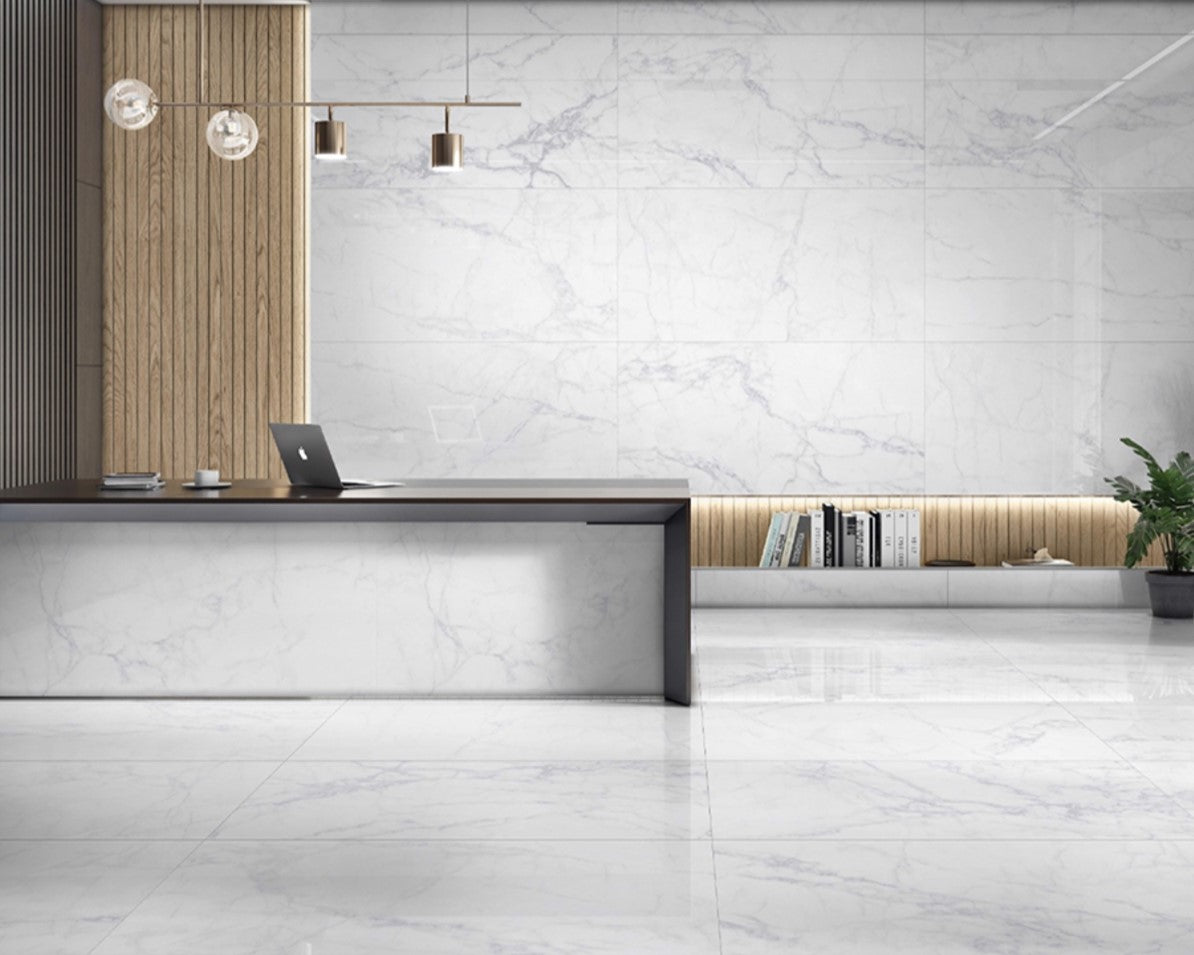 Large Marble Tiles | Marble Effect 60x120cm Polished Wall Floor Tile ...
