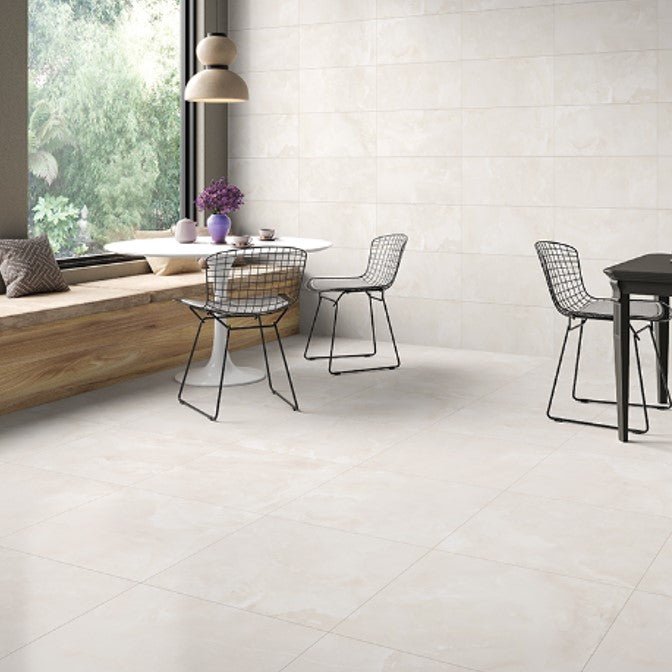 Beige Onyx Marble Effect Matt 60x60cm Floor and Wall Tiles – Luxury ...