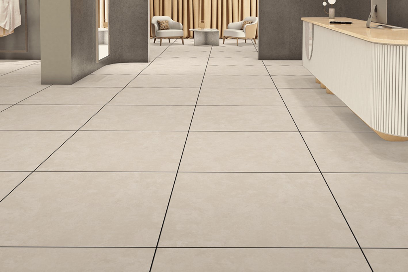 Cementa Beige Tile | Large Beige Matt Tiles 80x80 – Luxury Bathrooms ...