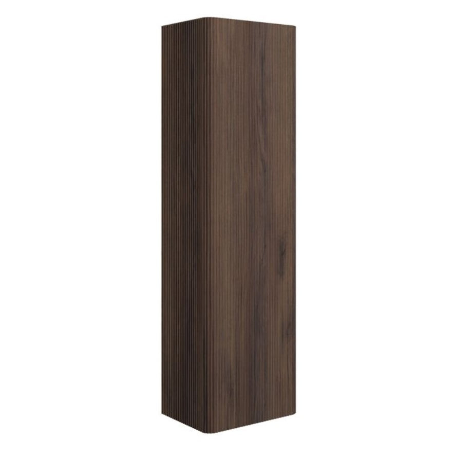 Core Textured Walnut Oak Wall Hung Vanity Unit - Multiple Sizes - Opti