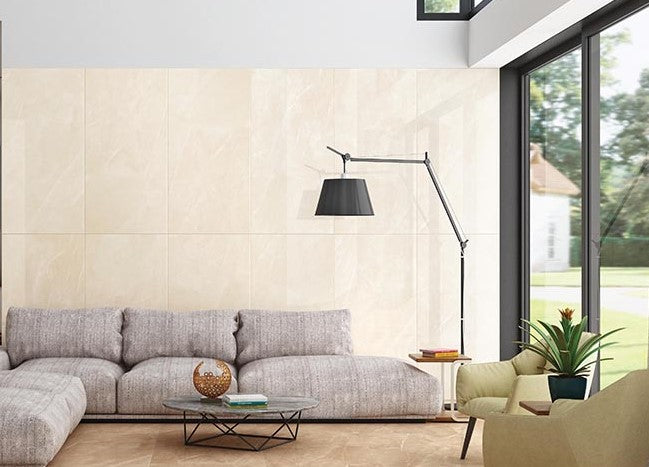 Large Cream Floor Tiles