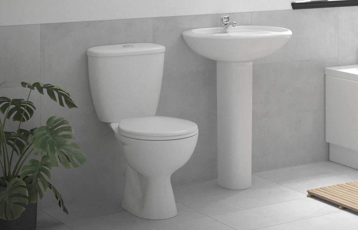 ECO WC and Pedestal Basin Set Pack | Luxury Bathrooms | Great Value