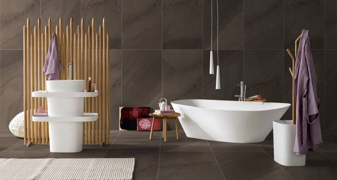 GLAZE | Brown Bathroom Tiles | Brown Floor Tiles | Luxury Bathrooms ...