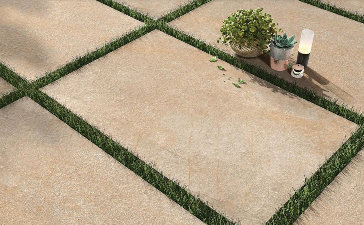 Hazle Beige 60x90cm Outdoor Tile | Beige External Patio & Garden Tiles ...