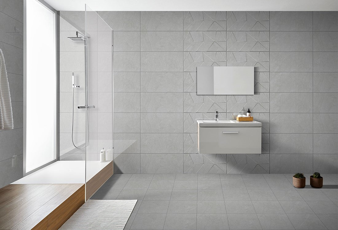 PARIMA | Grey Wall Tiles | Grey Bathroom Tiles| Luxury Bathrooms ...
