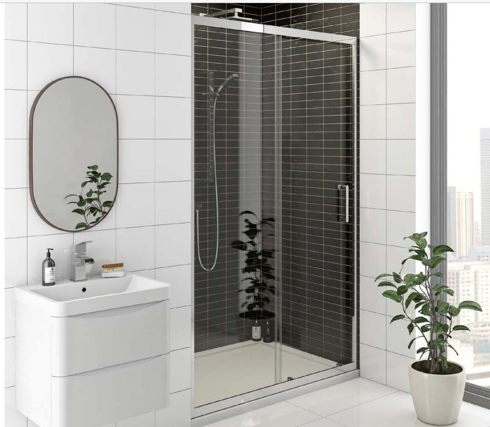 KV8 | Chrome Sliding Shower Door | Shower Enclosures | Luxury Bathrooms