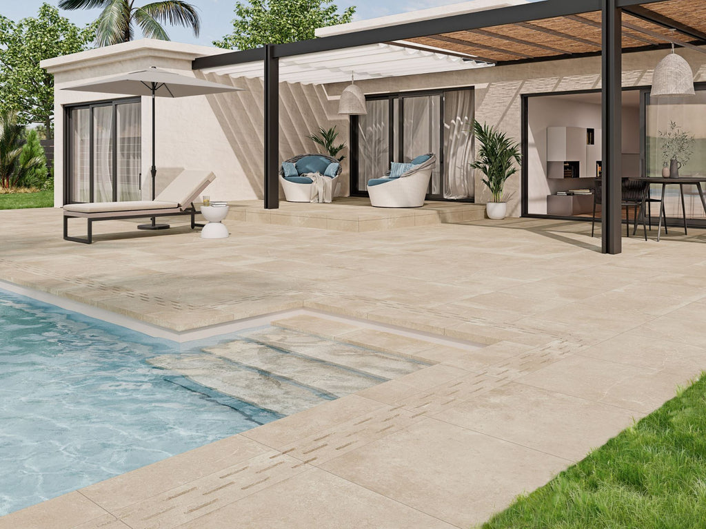 Luxury Outdoor Tiles | Large Outdoor Tiles | Grey Outdoor Tiles