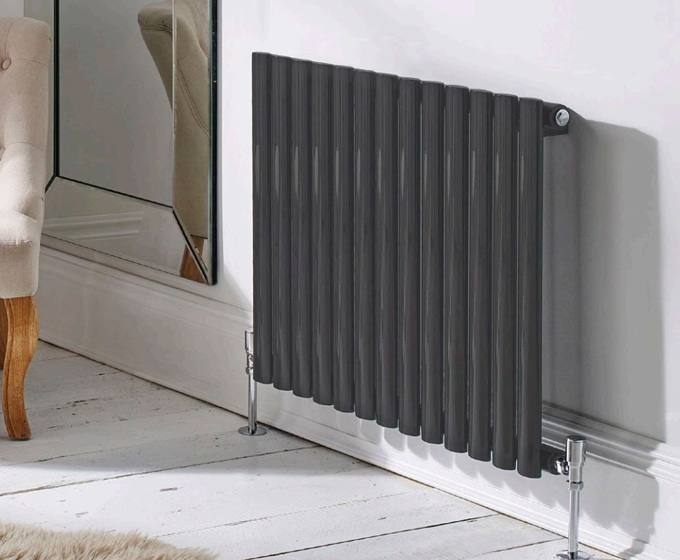 Luxury Anthracite Horizontal Designer Steel Radiator - Multiple Sizes