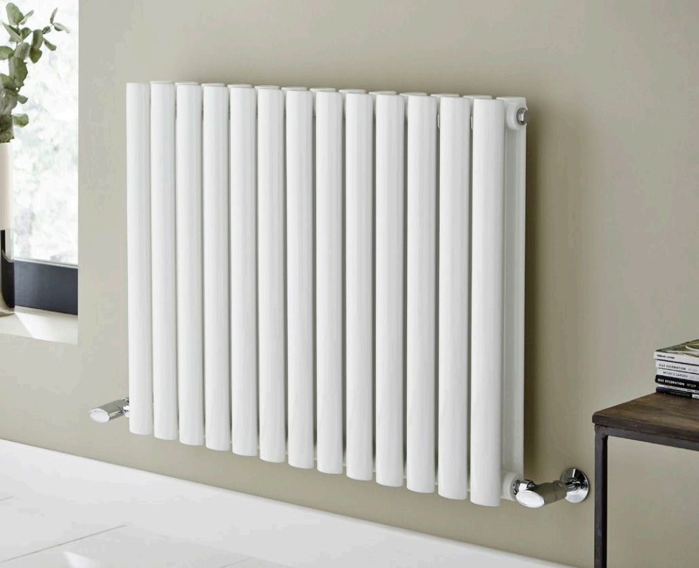 KVit White Horizontal Designer Steel Radiator Multiple Sizes | Heating