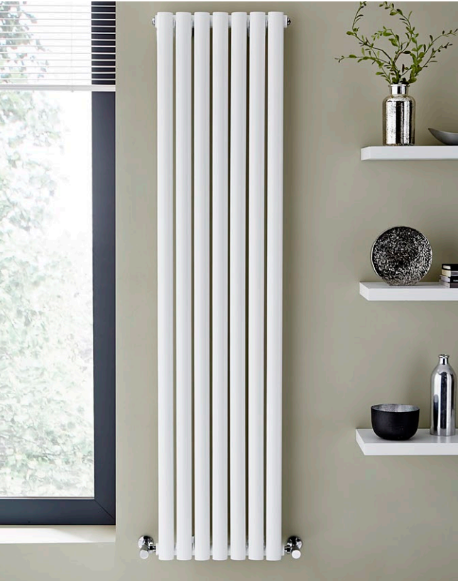 Luxury 1800mm White Vertical Designer Radiator - Multiple Sizes Availa