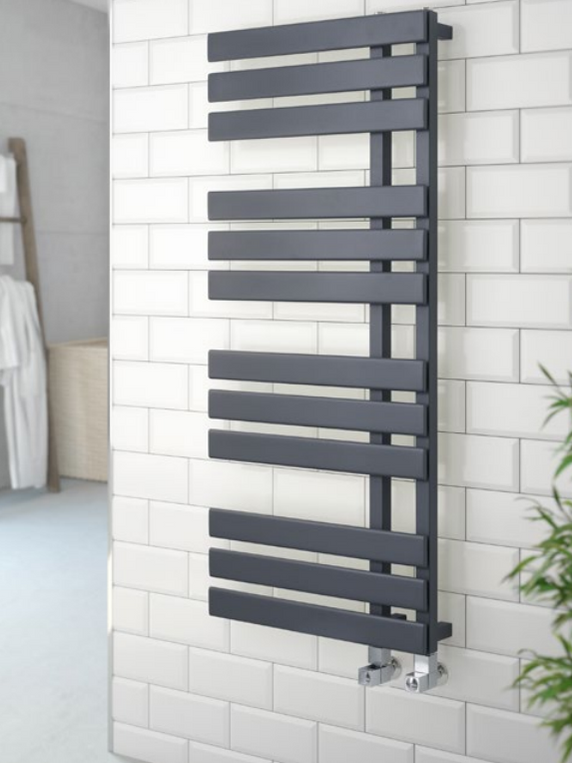 Oregon | Anthracite Heated Towel Rail